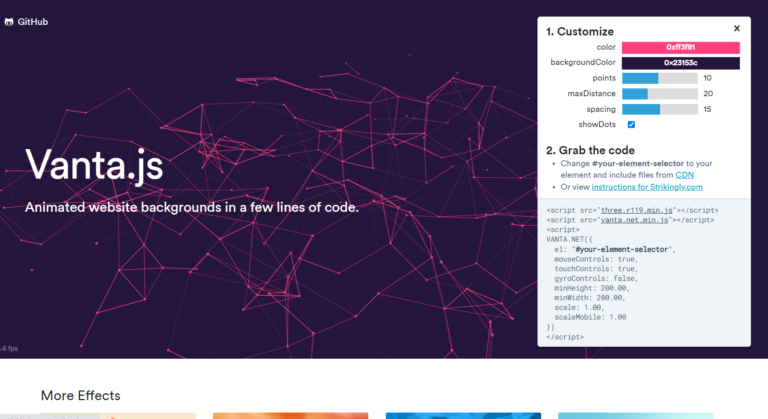 【Vanta.js】背景の3Dアニメーションを簡単に作成することができるjsライブラリ | Web Create Material